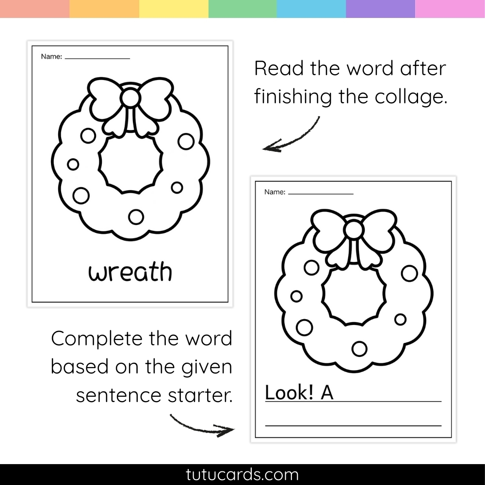 Christmas Wreath Tear Art Activity | Christmas Craft | Fine Motor ...