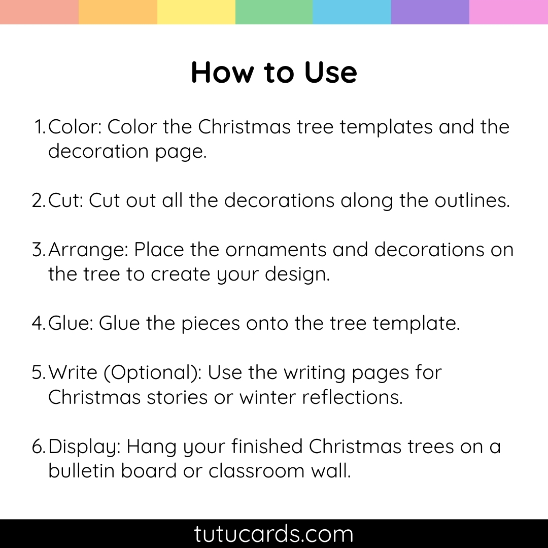 Christmas Tree Craft Book | No-Prep Holiday Coloring & Writing Activity ...