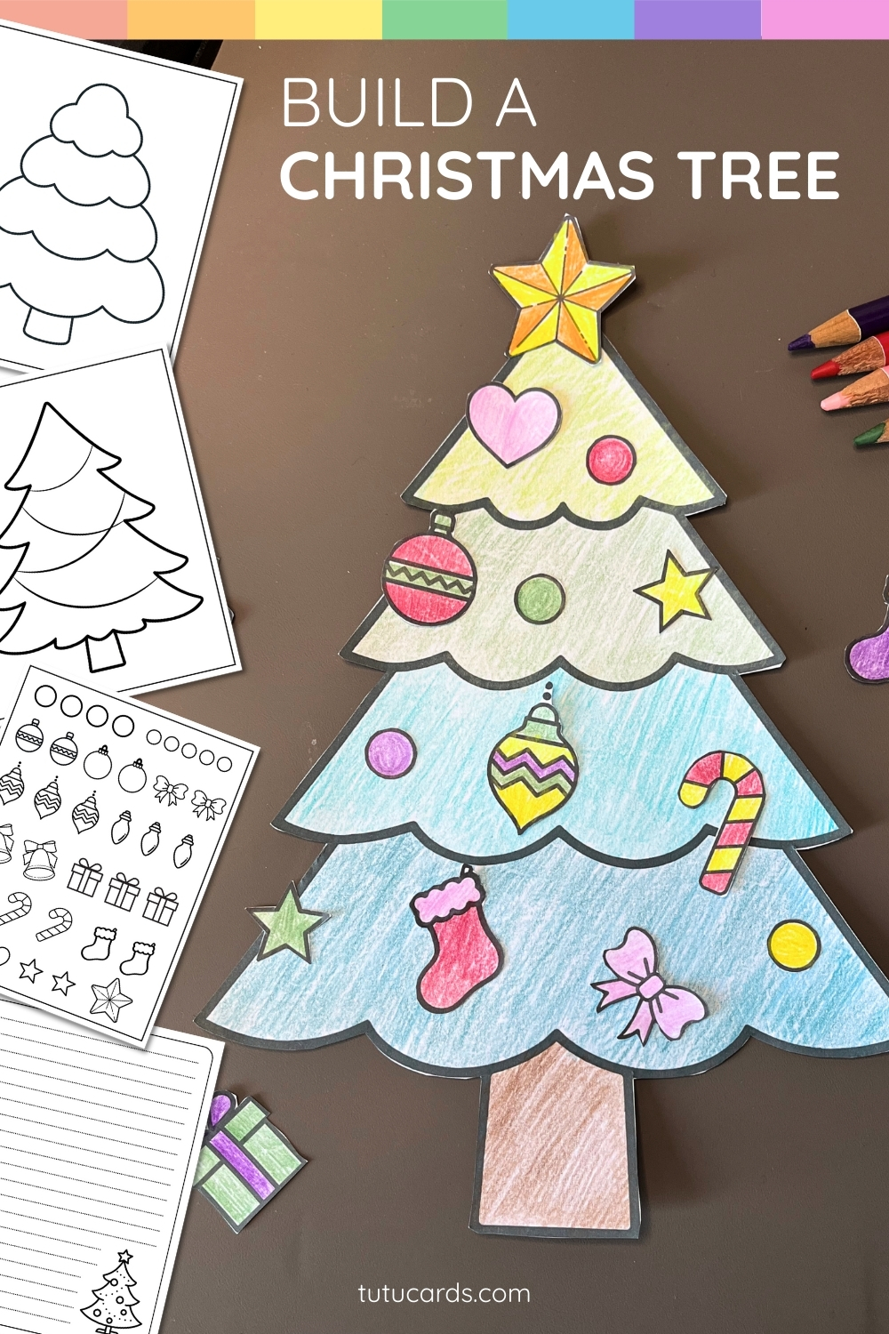 Christmas Tree Craft Book | No-Prep Holiday Coloring & Writing Activity ...