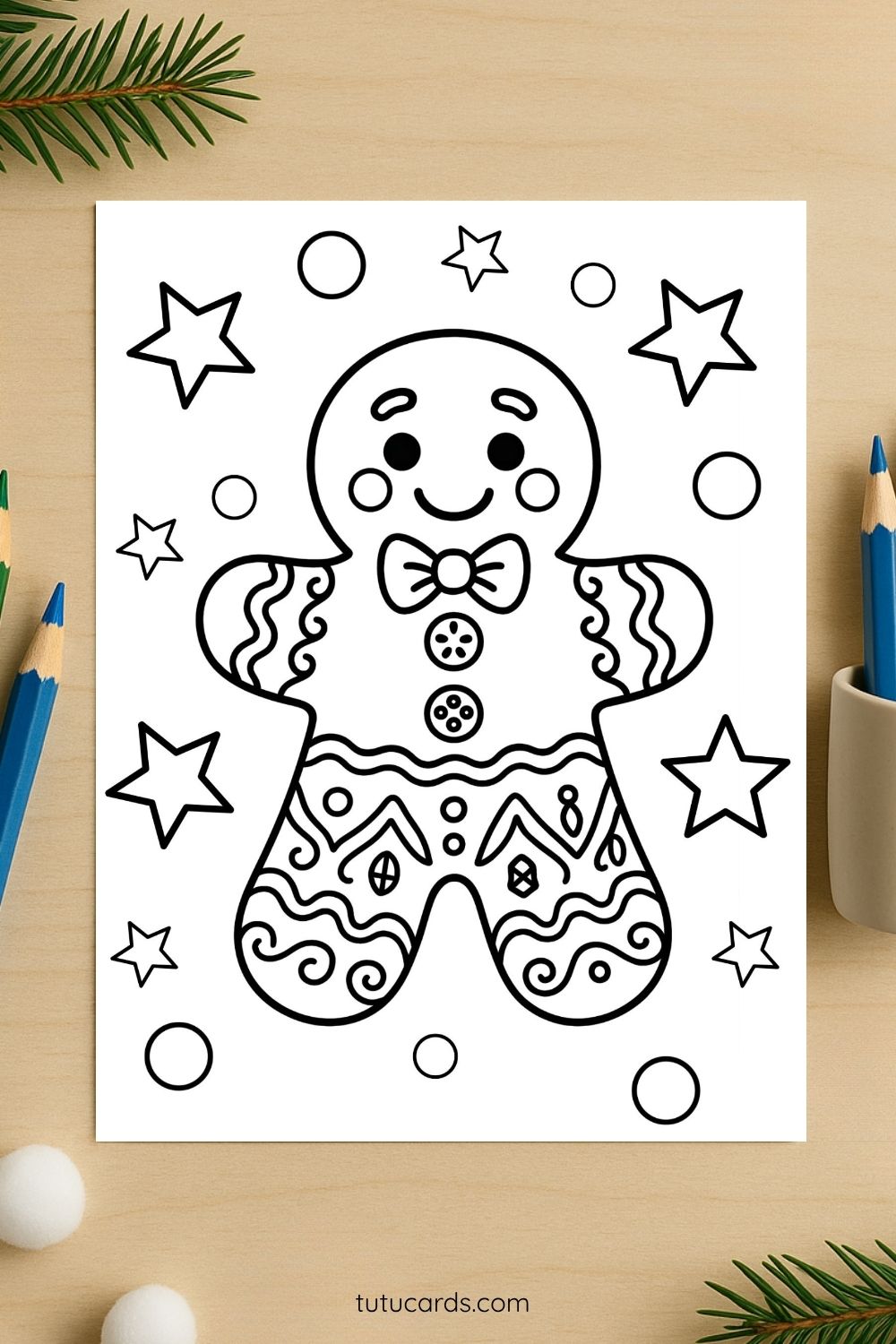 Gingerbread Man & Gingerbread House Coloring Pages + Writing Templates ...