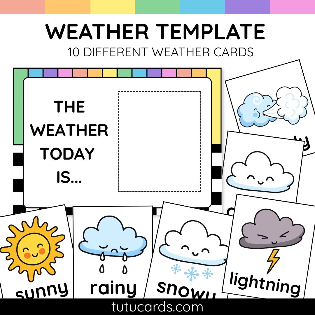 Colorful Classroom Calendar Set with Weather, Seasons, Days & Dates ...