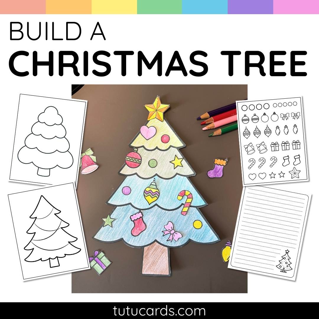 Christmas Tree Craft Book | No-Prep Holiday Coloring & Writing Activity ...